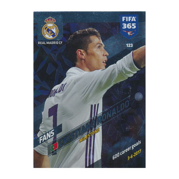 Fifa 365 Cards 2018 - 123 - Cristiano Ronaldo - Real Madrid CF - Fans