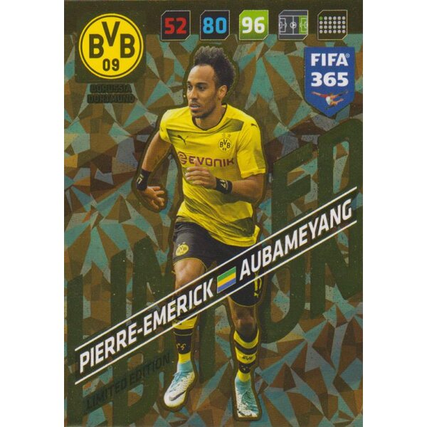 Fifa 365 Cards 2018 - LE42 - Pierre-Emerick Aubameyang - Limited Edit