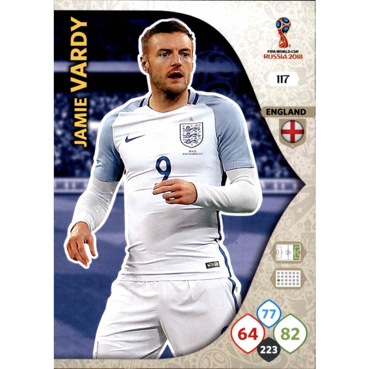 Panini WM Russia 2018 - Nr. 117 - Jamie Vardy - Team Mate, 0,49