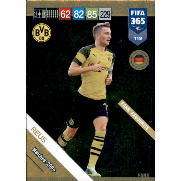 Fifa 365 Cards 2019 - 119 - Marco Reus - Fans Favourite, 3,99