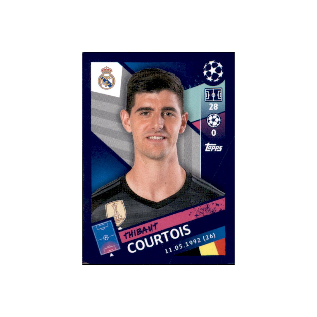 Sticker 45 - Thibaut Courtois - Real Madrid, 0,69