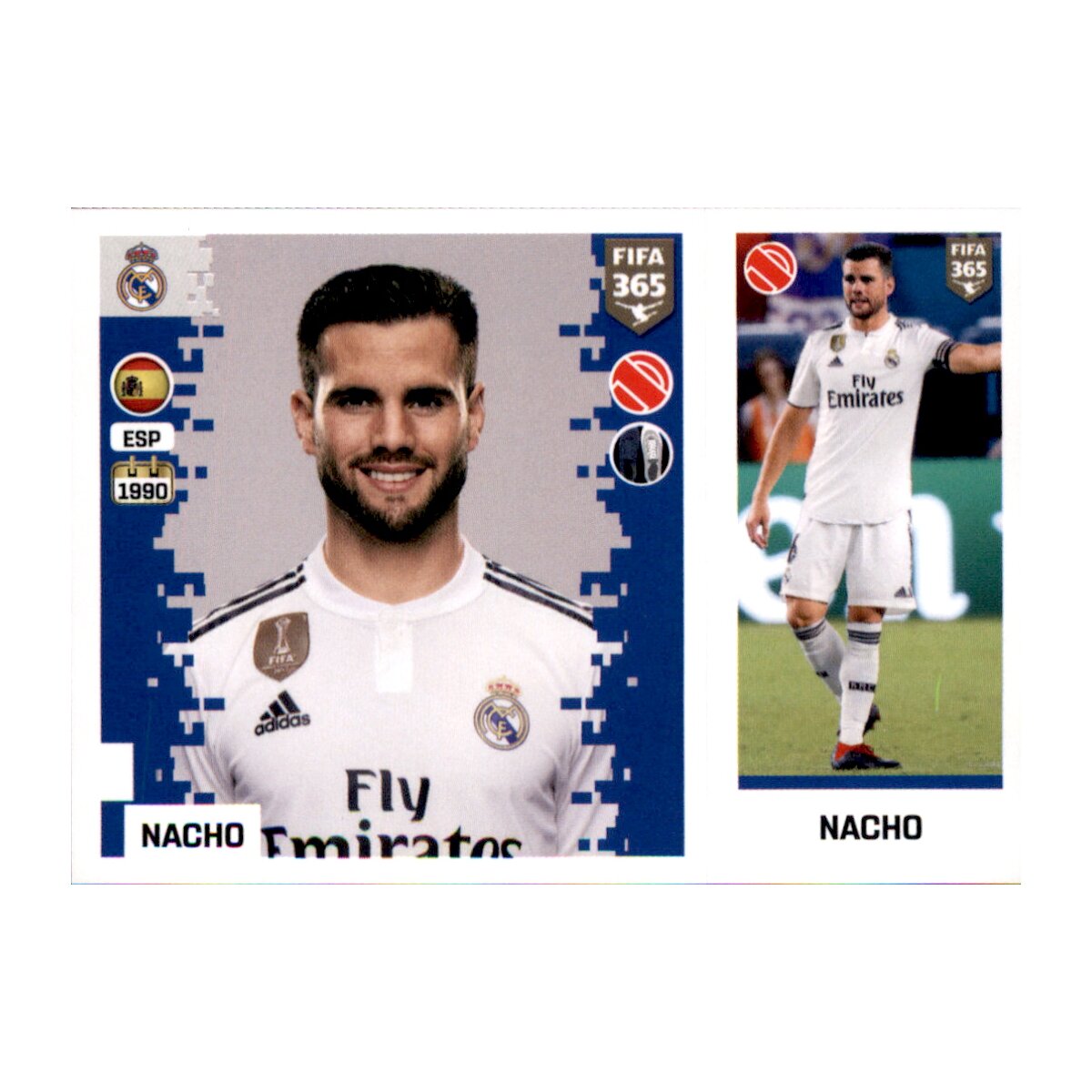 Sticker 101 a/b - Nacho - Real Madrid CF, 0,39