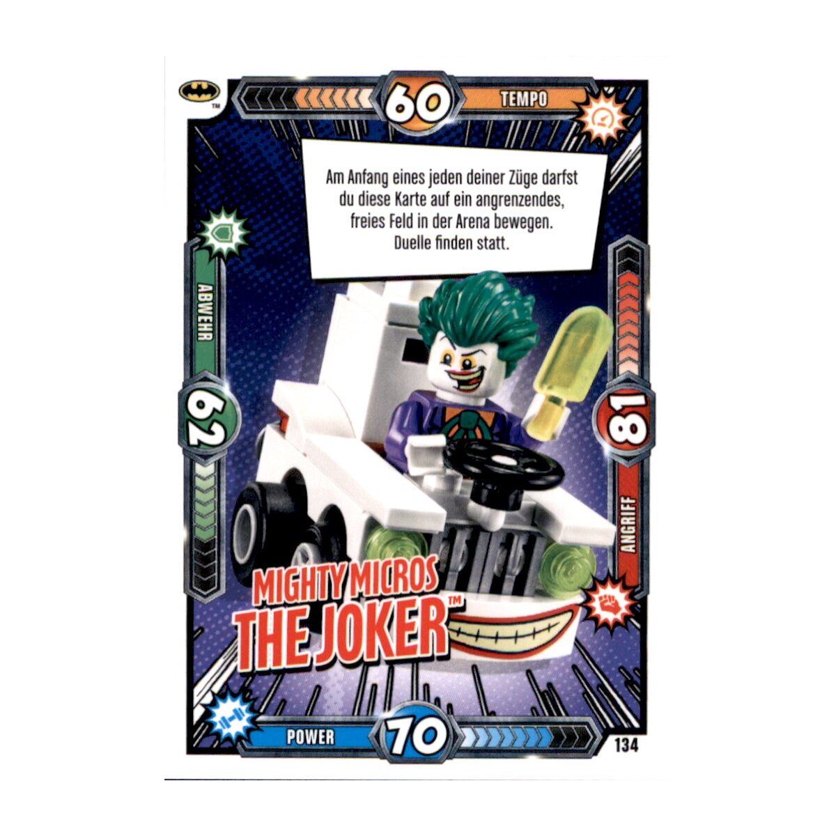 LEGO Batman Movie Karten Nr. 134 - Mighty Micros The Joker, 0,69