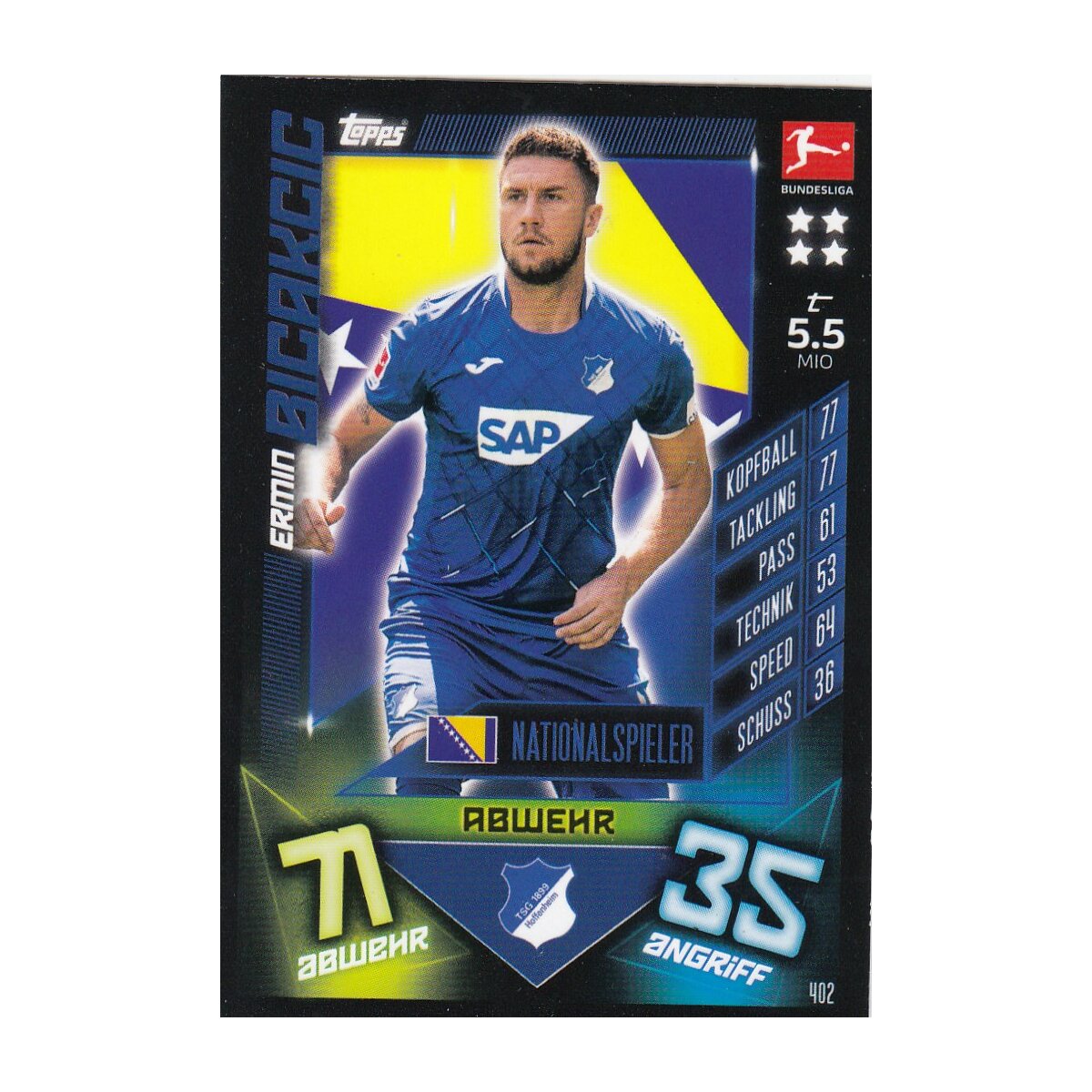 402 - Ermin Bicakcic Nationalspieler - 2019/2020, 1,79