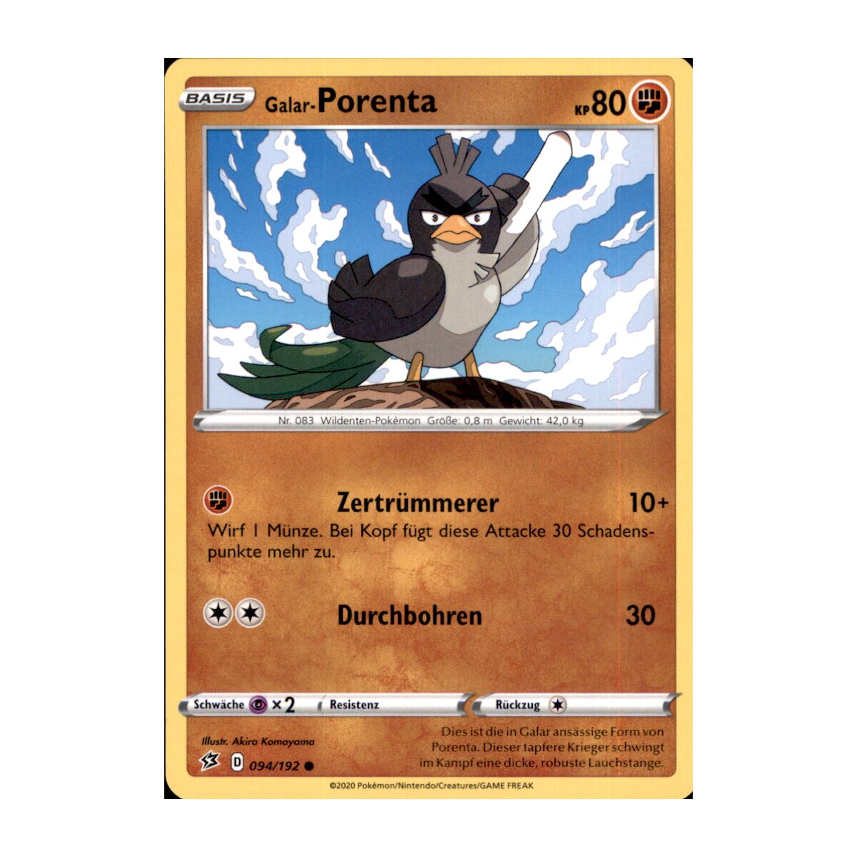 094/192 - Galar-Porenta - Clash der Rebellen, 0,15