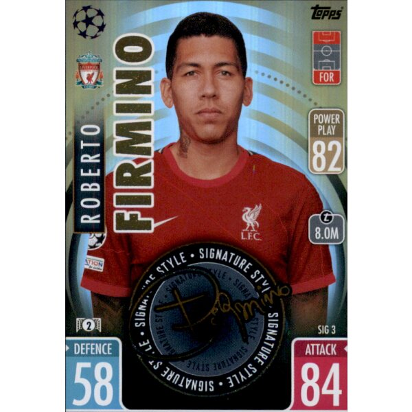 SIG03 - Roberto Firmino - Signature Style - 2021/2022, 0,69