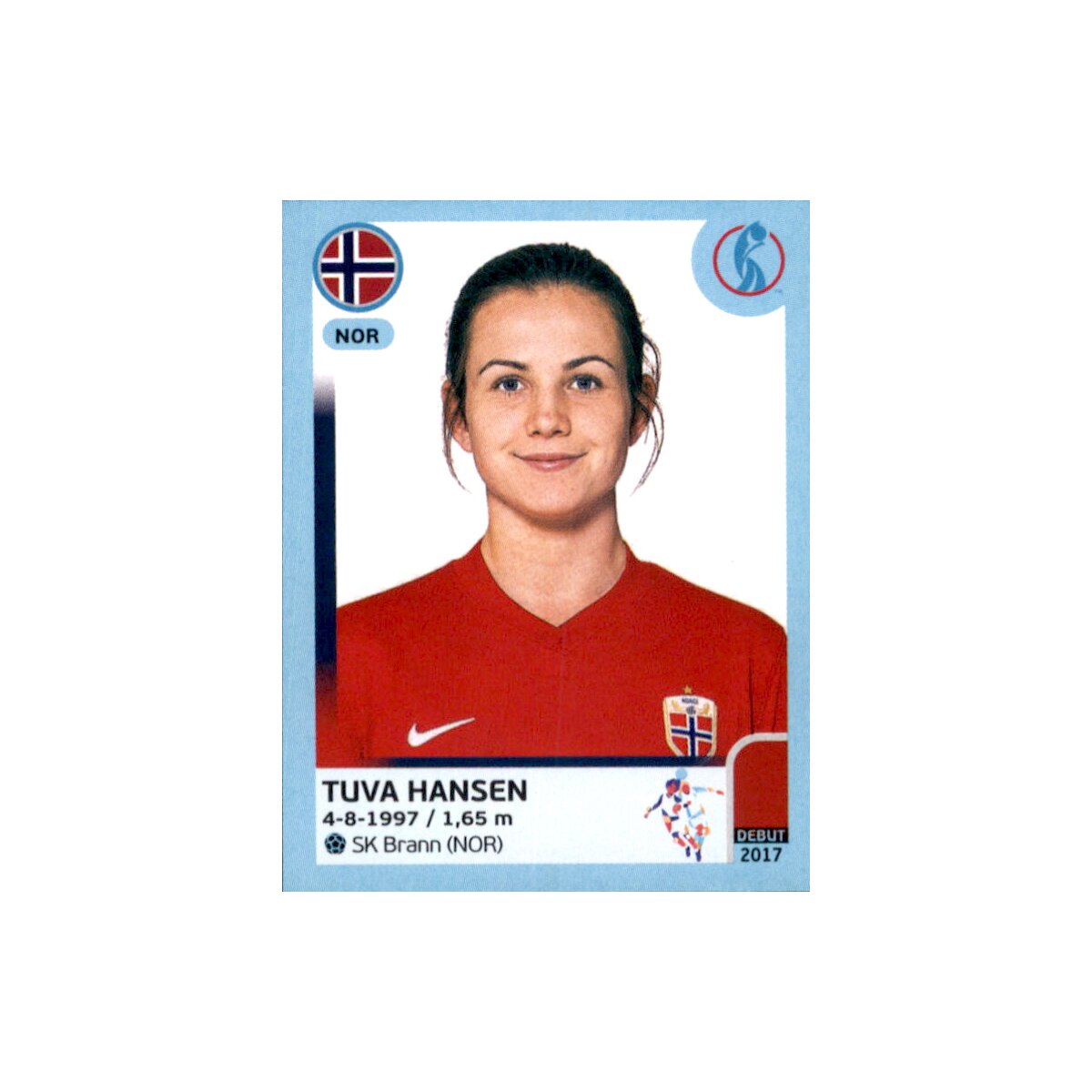 Frauen EM 2022 Sticker 80 - Tuva Hansen - Norwegen, 1,29