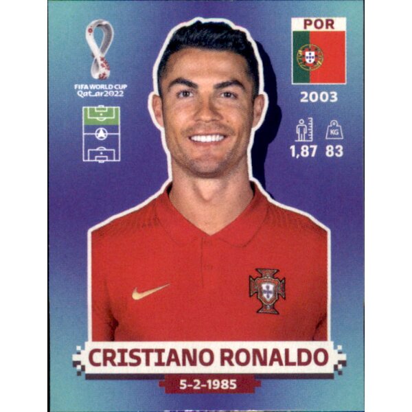 Panini WM 2022 Qatar - Sticker POR18 - Cristiano Ronaldo, 7,99