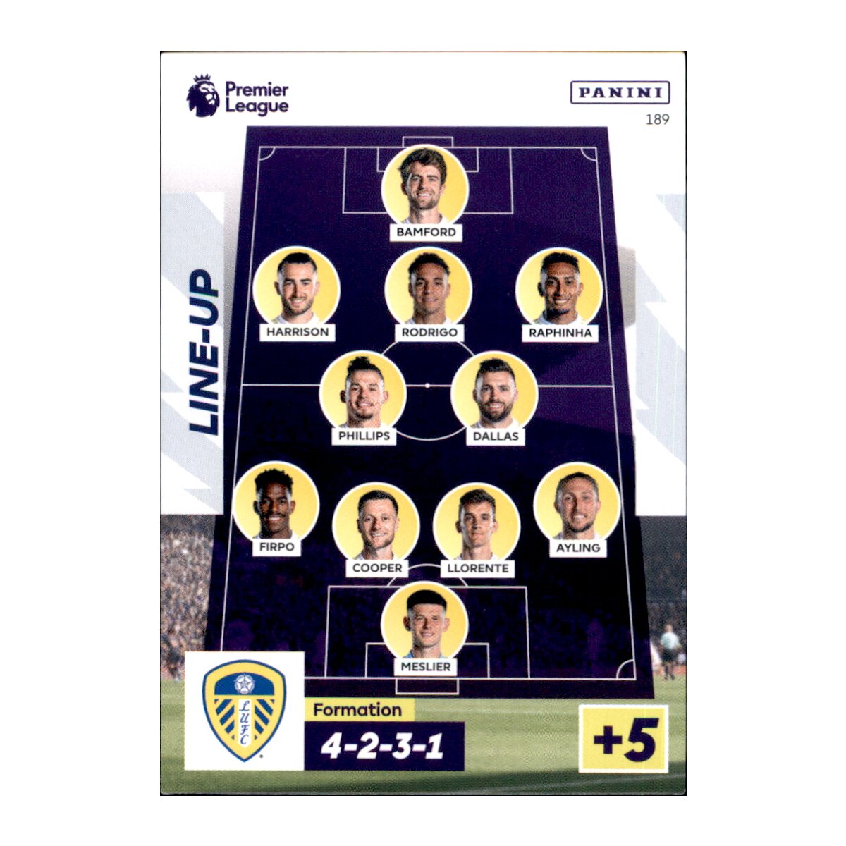 189 - Leeds United Line-Up - Aufstellkarten - 2022/2023, 3,99
