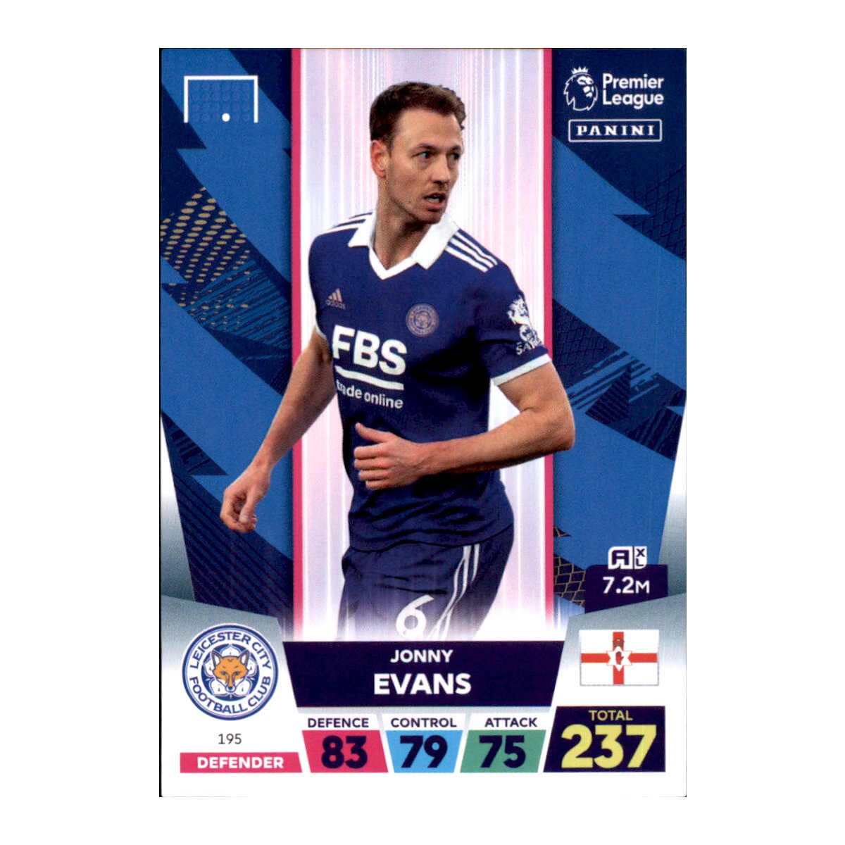 195 - Jonny Evans - Team Mate - 2022/2023, 3,99