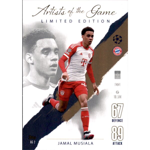 AG 2 - Jamal Musiala - Artists of the Game Limited Edition - 2023/202 ...