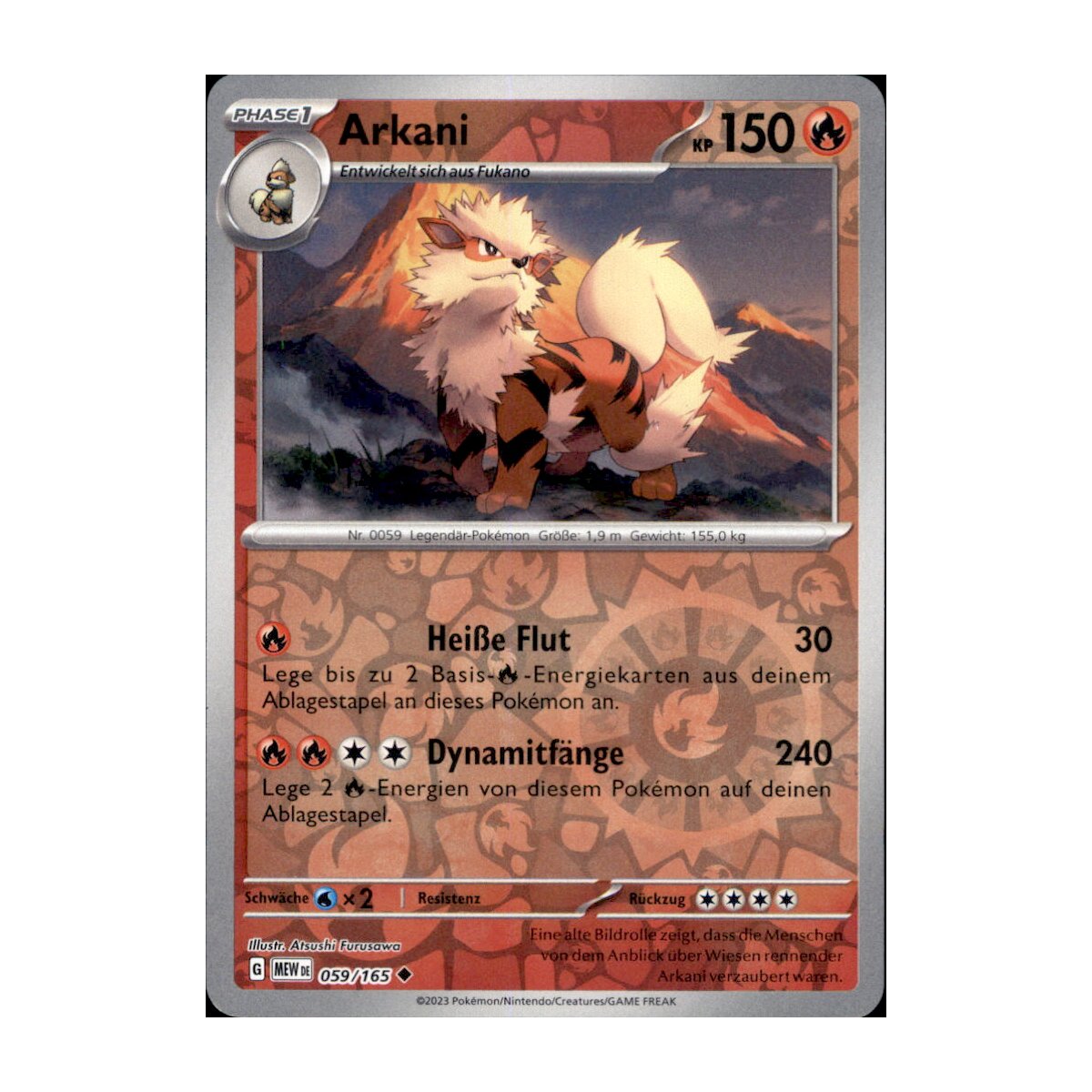 059/165 - Akani - Reverse Holo - Karmesin & Purpur 151, 1,19