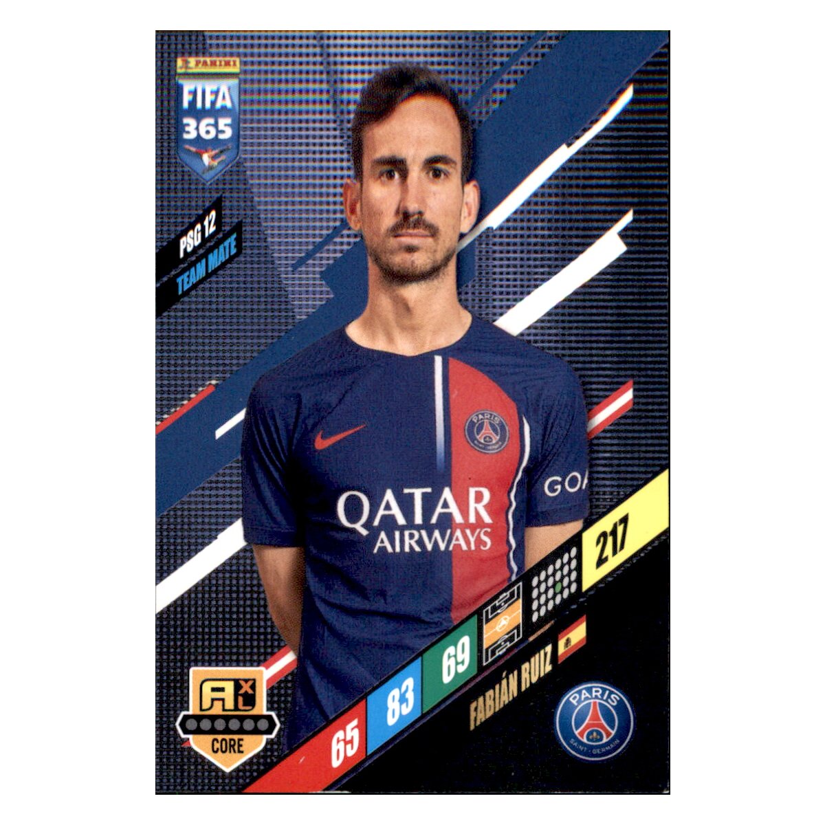PSG 12 - Fabian Ruiz - Team Mate - 2024, 0,39