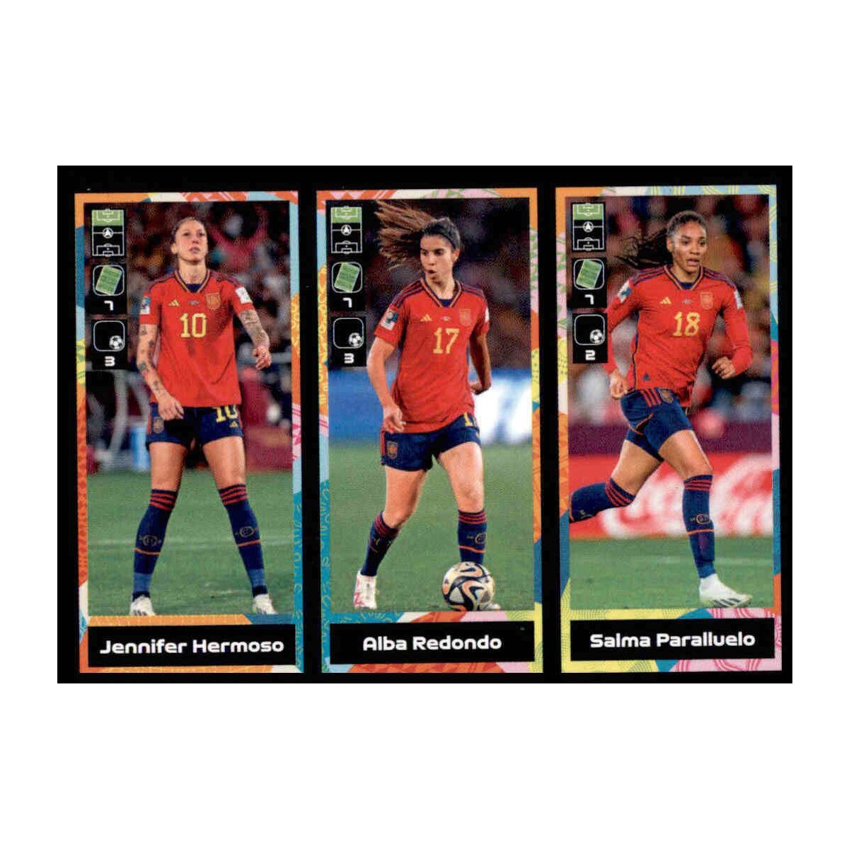 Sticker 427 Jennifer Hermoso/Alba Redondo/Salma Paralluelo FIFA Women ...