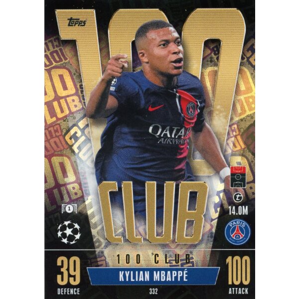 332 - Kylian Mbappe - 100 Club - 2023/2024, 17,99