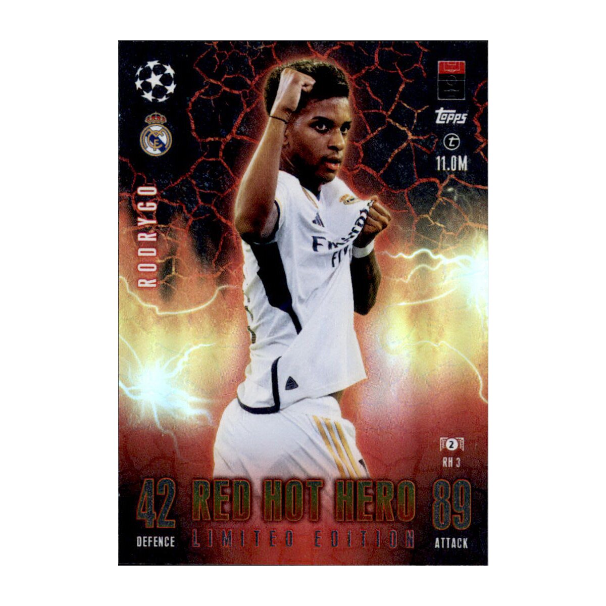 RH 3 - Rodrygo - Fire & Ice - Red Hot Hero Limited Edition - 2023/202 ...
