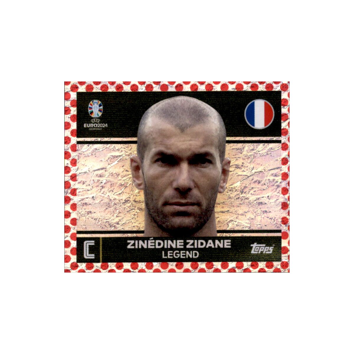 FRA 2 - Zinedine Zidane - Captain Legend - EURO BORDER - 2024, 4,75
