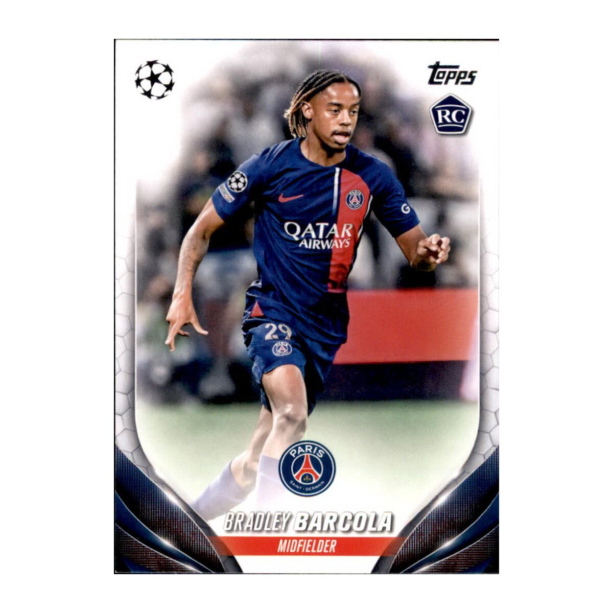 69 Bradley Barcola (Paris Saint-Germain) – RC - Base Set - 2023/2024, 0,59
