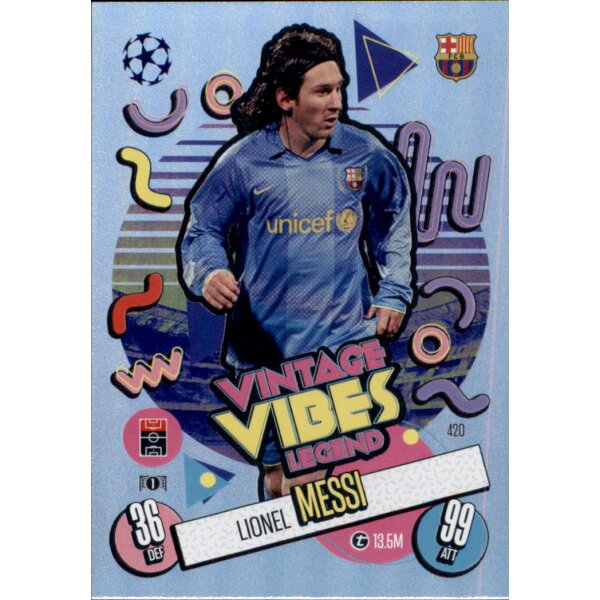 420 - Lionel Messi - Vintage Vibes Legend - 2024/2025, 4,75