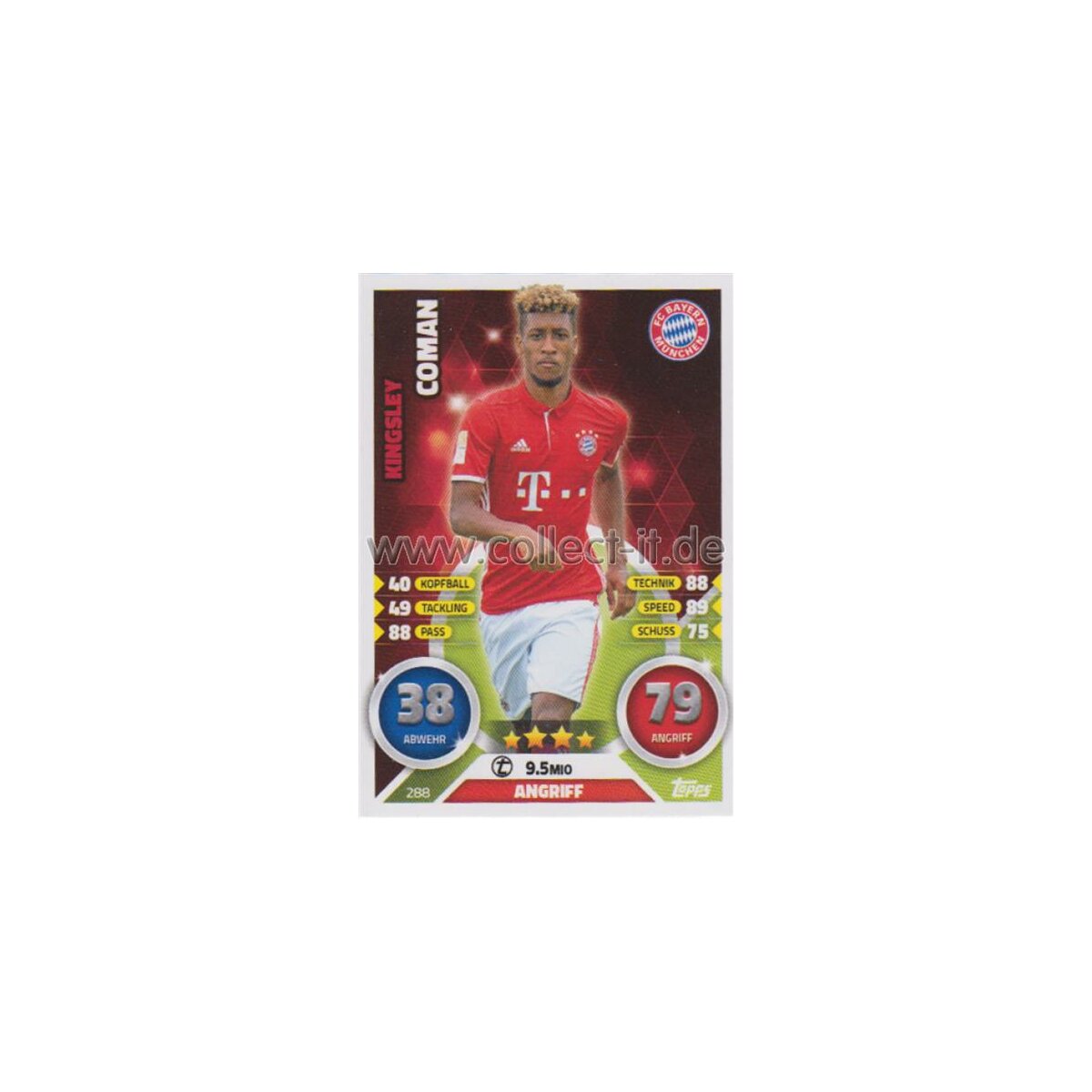 MX 288 - Kingsley Coman Saison 16/17, 0,79