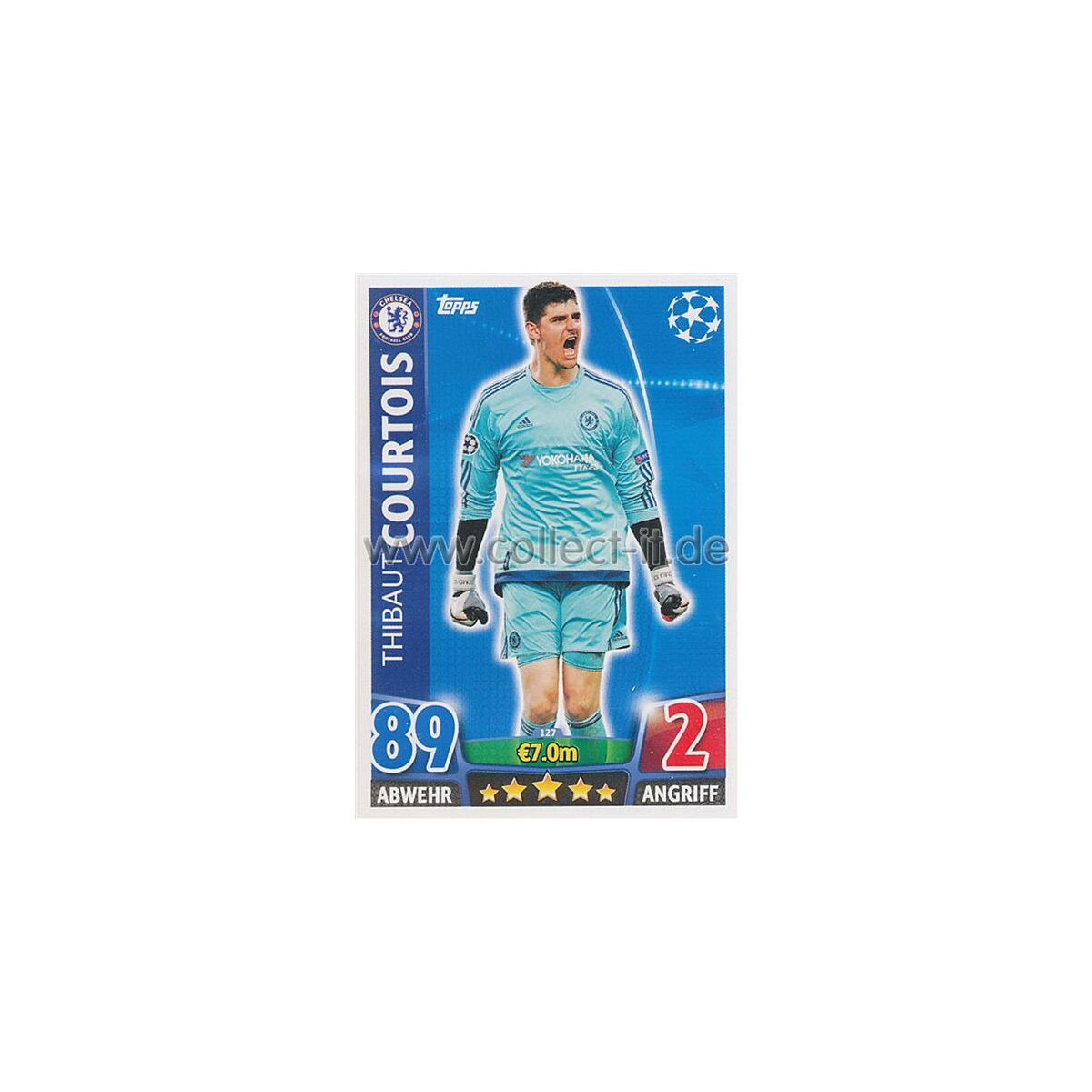 CL1516-127 - Thibaut Courtois - Base Card, 0,49