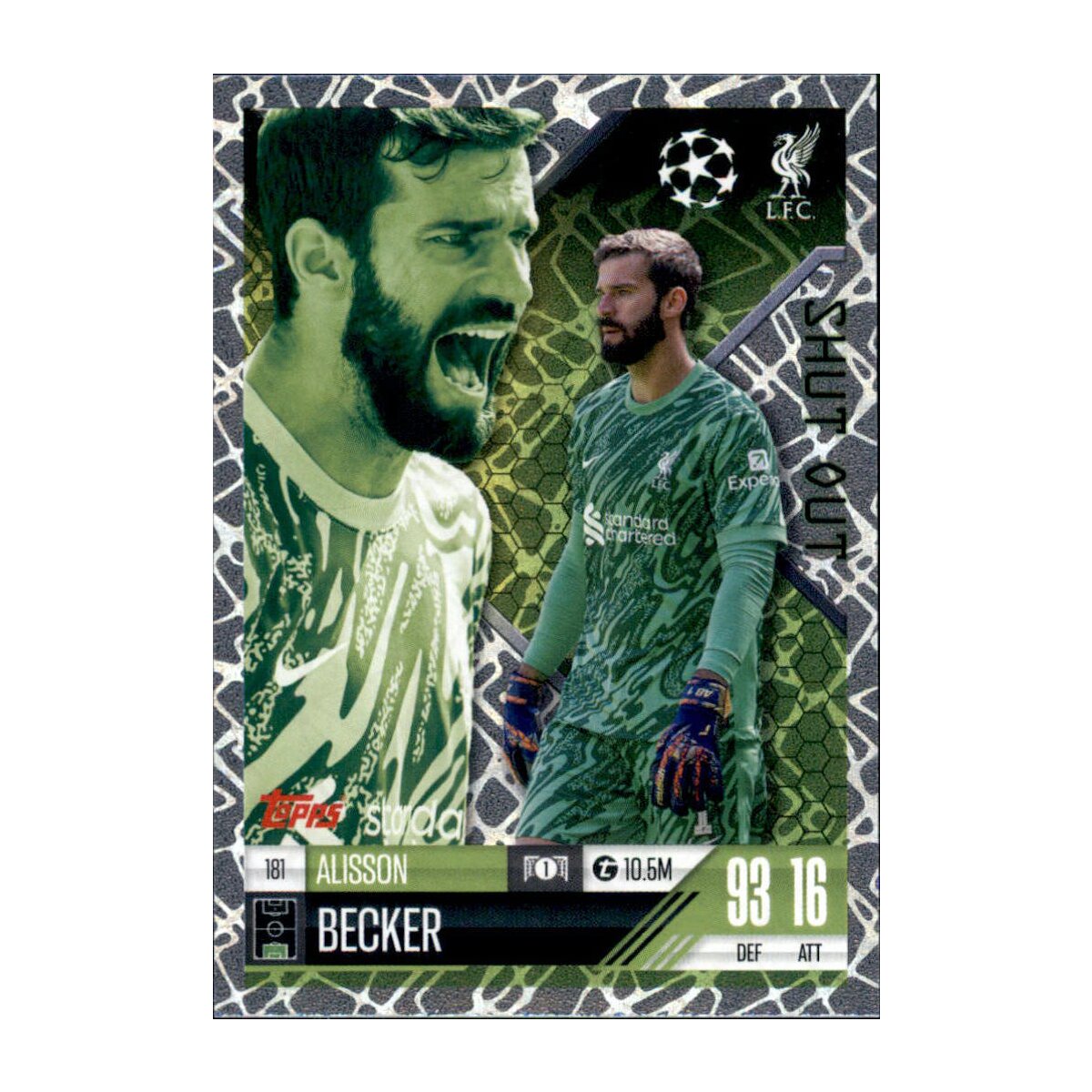 181 - Alisson Becker - Shut Out - 2024/2025, 3,99