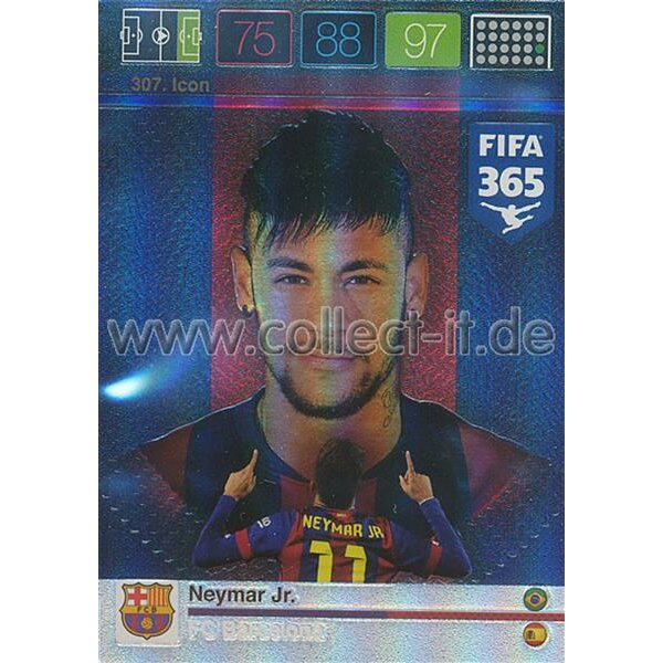 Fifa 365 Cards 2016 307 Neymar Jr. - Icons, 3,99