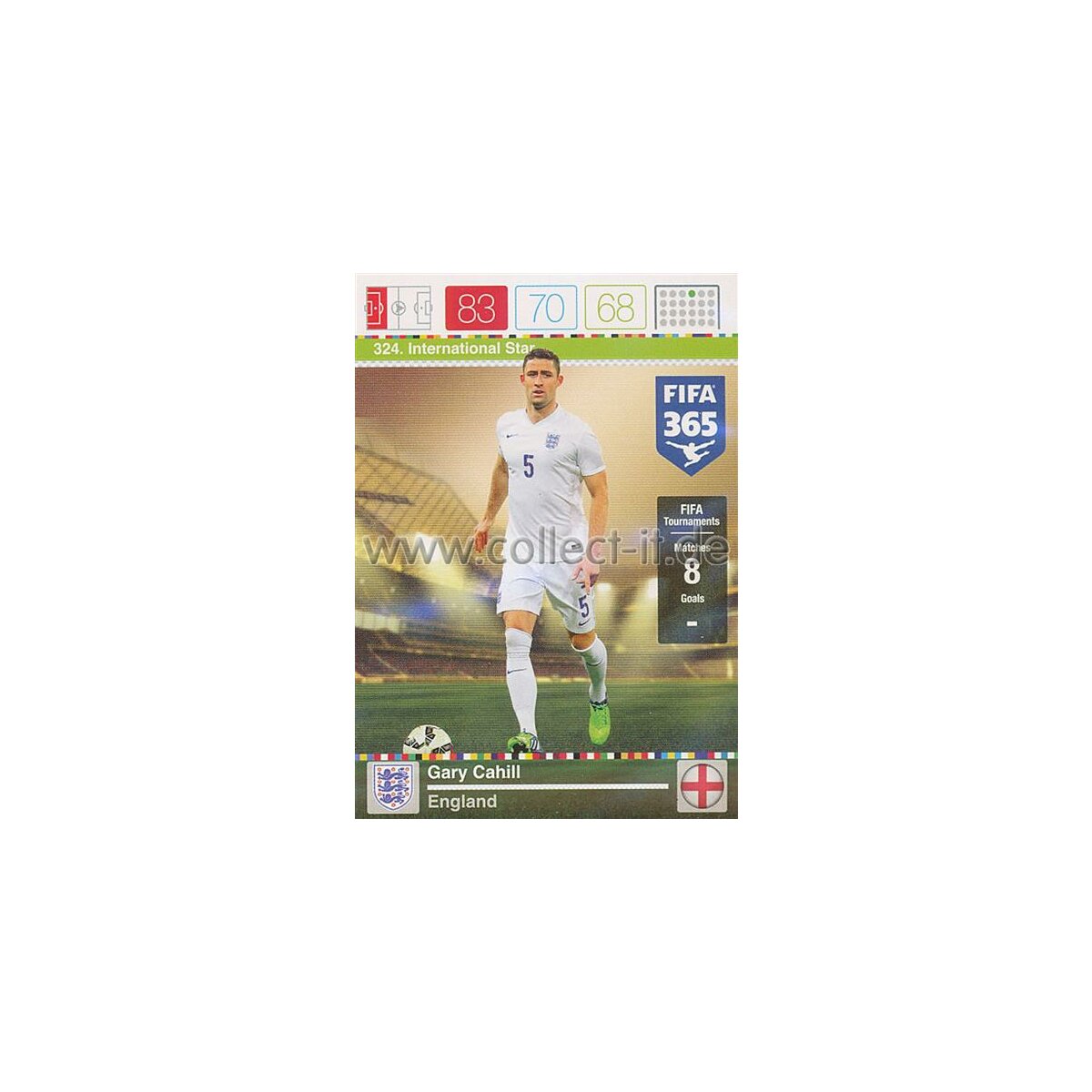 Fifa 365 Cards 2016 324 Gary Cahill - International Stars, 1,99